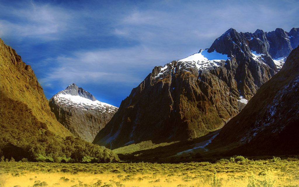 Ice Capped Mountains Milford Sound 2017 – Bob Weeks Photography